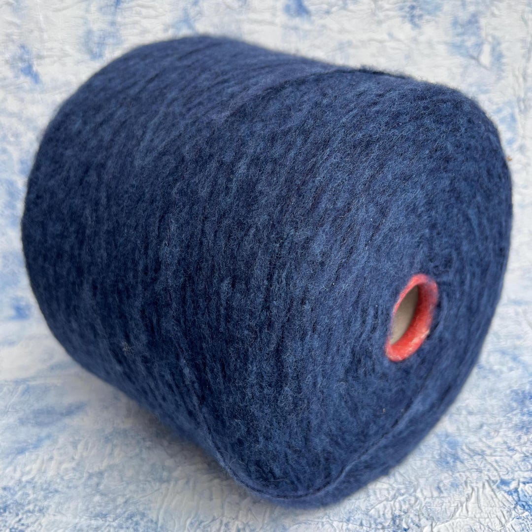 Merino Fluffy Yarn on Cone, 90/10% Merino/polyamide Hand Knitting ...