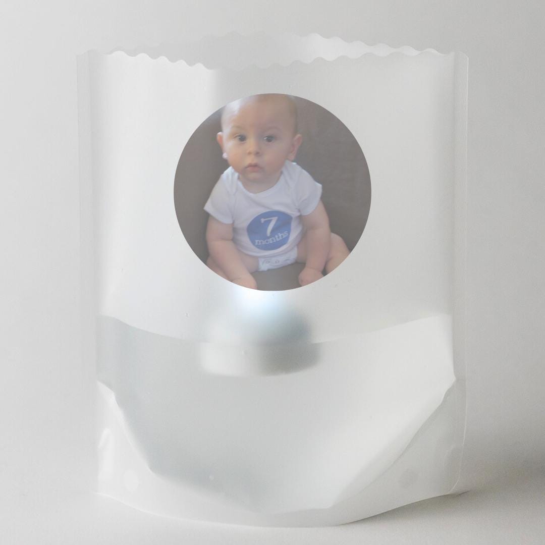 Luminary Bags, Custom Luminaries, Birthday Photo Decoration, Reusable ...