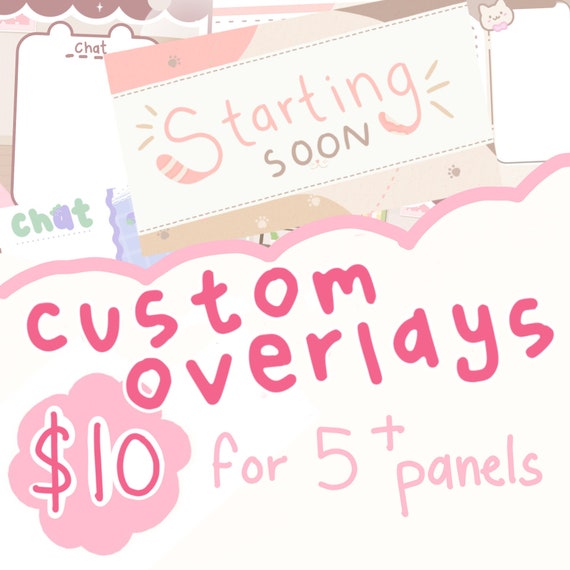 Custom Cute and Unique Twitch Overlays for Streaming - Etsy