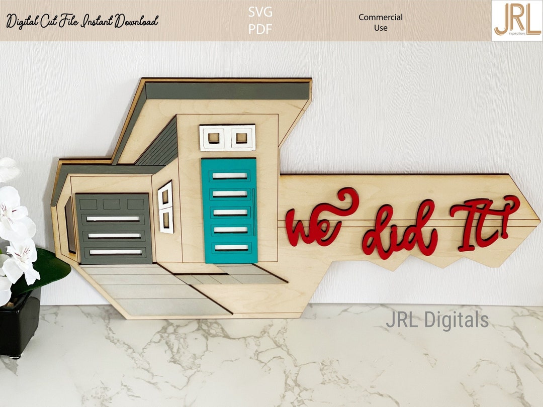 Custom Realtor Key Blank Sign SVG Home Key Realtor Closing Gift Svg ...