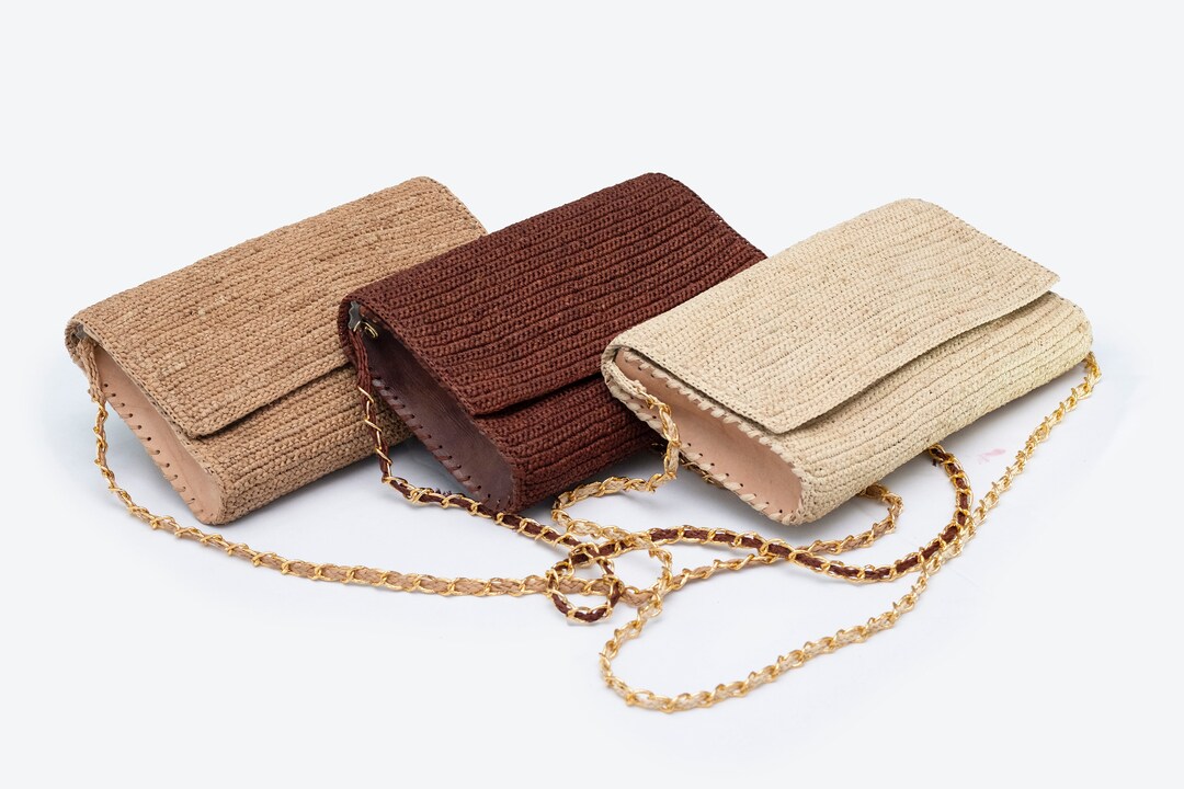 Sac raphia, sac raphia au crochet, sac en paille de raphia, sac d'été ...