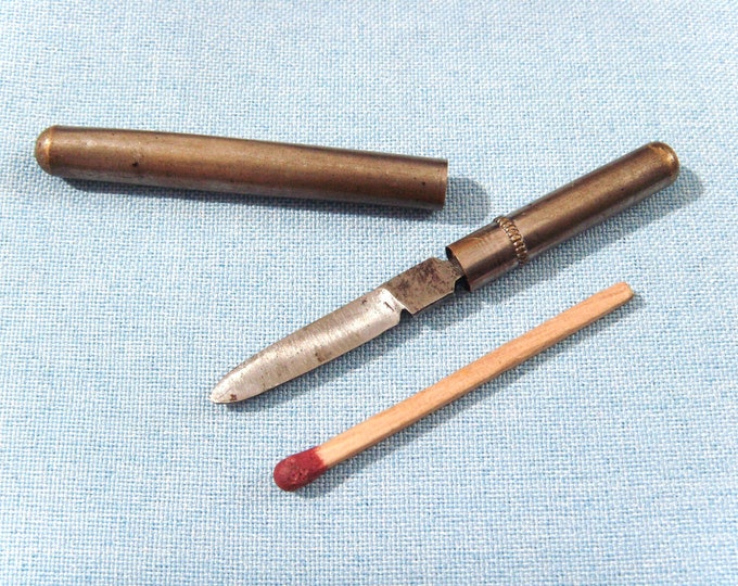 Antique Vintage Miniature Quill Cutter Ink Eraser Wax Seal Lifter Tool ...