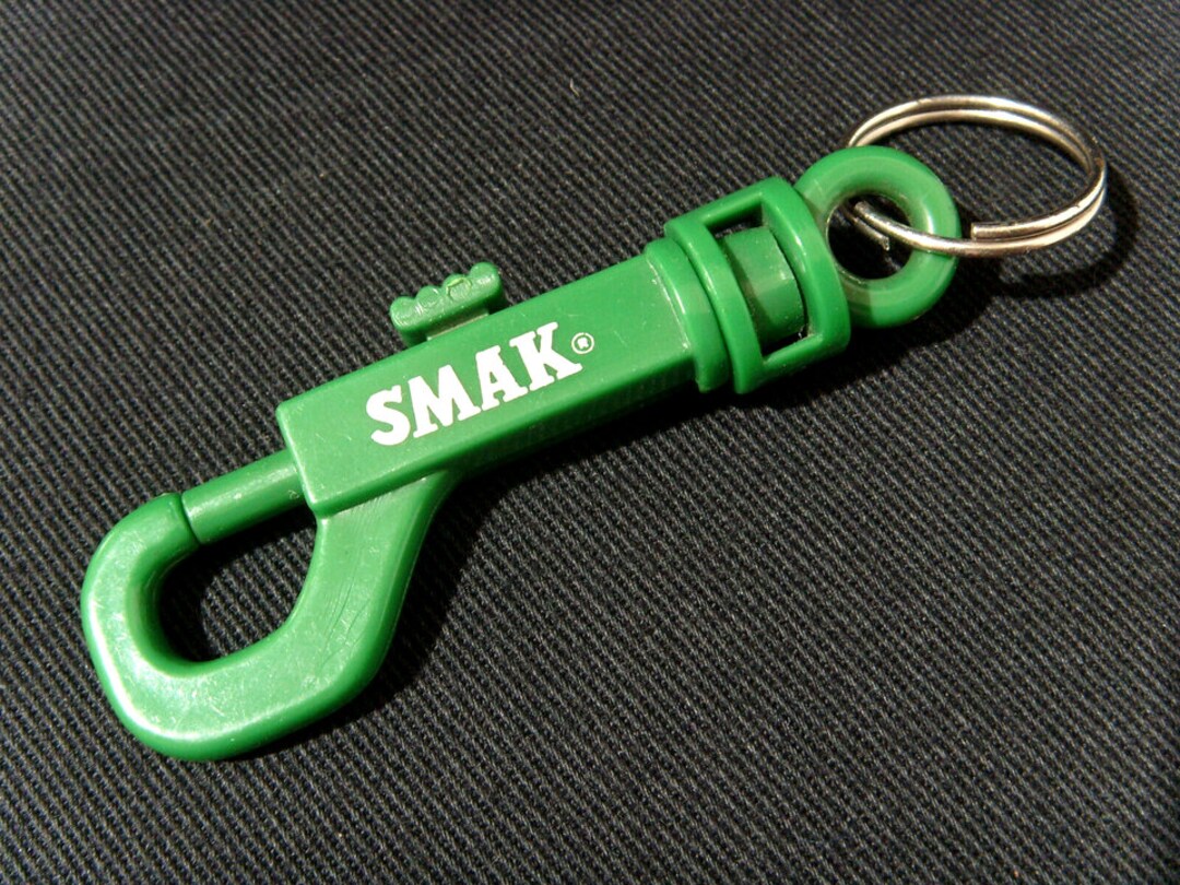 Retro 1980s Rare SMAK Jeans Genuine Original Green Plastic Keyring Not ...