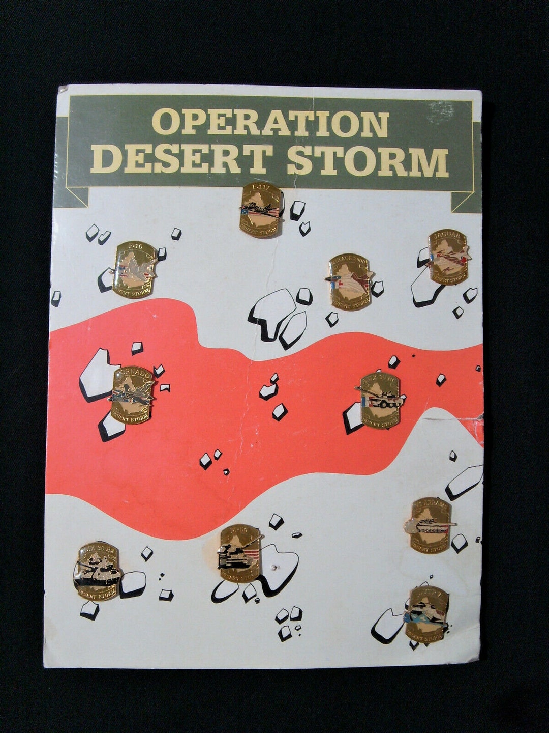 Vintage Operation Desert Storm Badges: 1991 Gulf War Military Vehicle ...