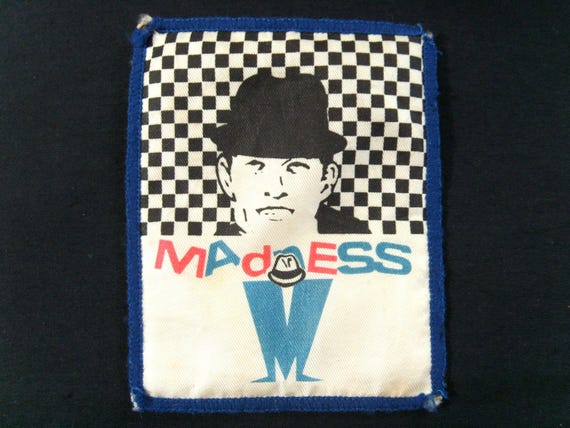 Original Retro 1980s MADNESS CHAS SMASH Large Sew On … - Gem