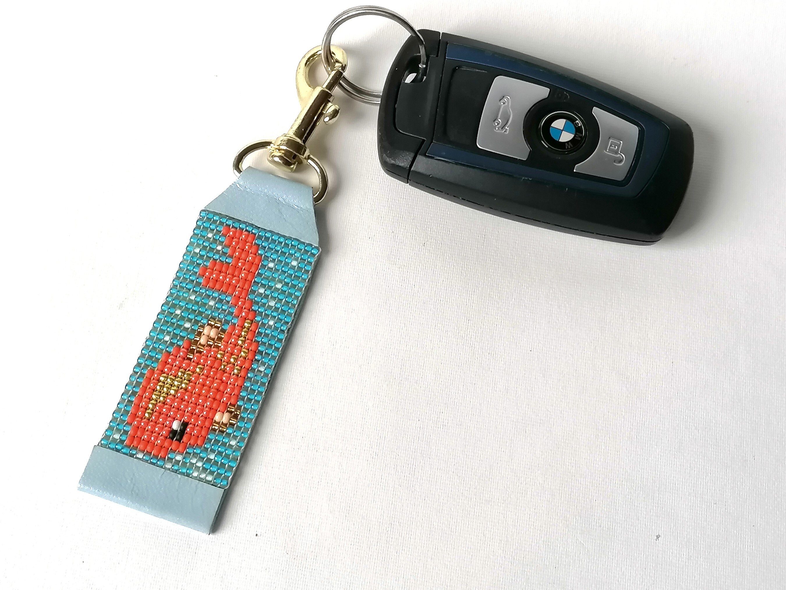 KOI FISH Keychain-koi Fish Key Ring-koi Fish Pendant-beaded - Etsy