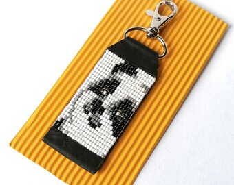 Leather Panda Charm - Etsy