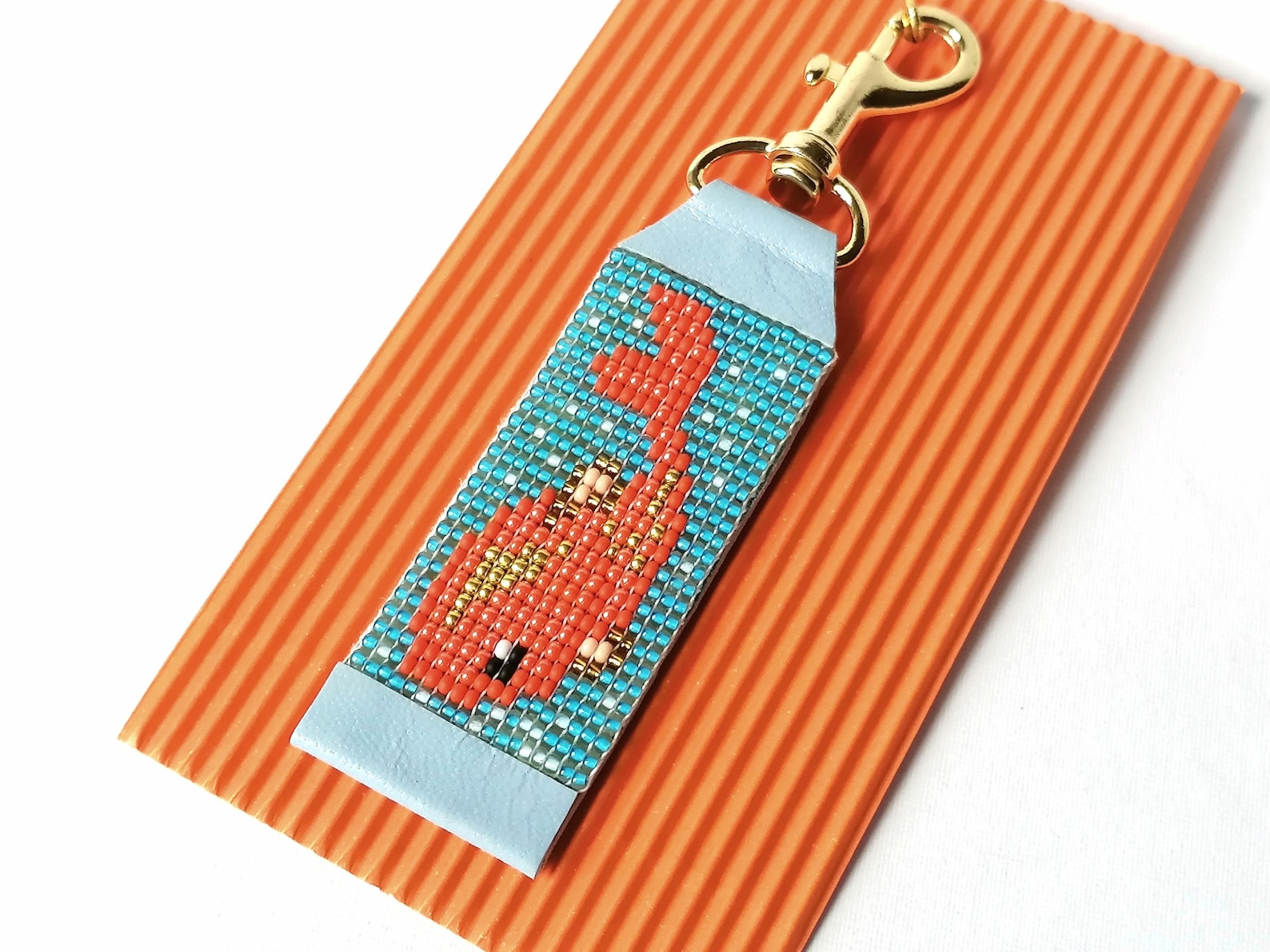 KOI FISH Keychain-koi Fish Key Ring-koi Fish Pendant-beaded - Etsy