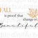 Fall is Proof That Change is Beautiful SVG, Fall PNG, Fall Vector, Fall ...