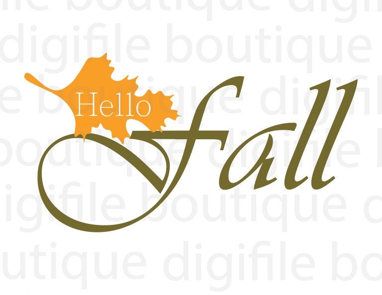 Hello Fall SVG Hello Fall PNG Hello Fall Vector Hello Fall - Etsy