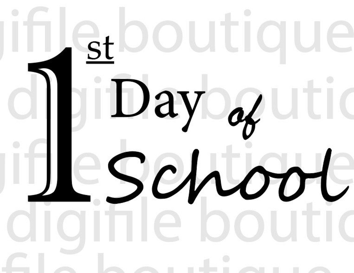 1st Day of School SVG File 1st Day of School SVG Cricut Cut - Etsy