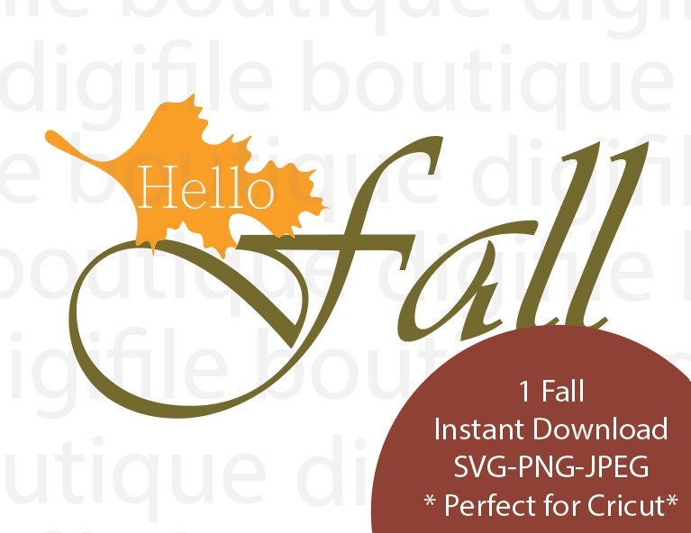 Hello Fall SVG Hello Fall PNG Hello Fall Vector Hello Fall - Etsy