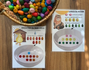 Feeding Household Pets: Loose Parts Play Templates, Pattern Cards for ...