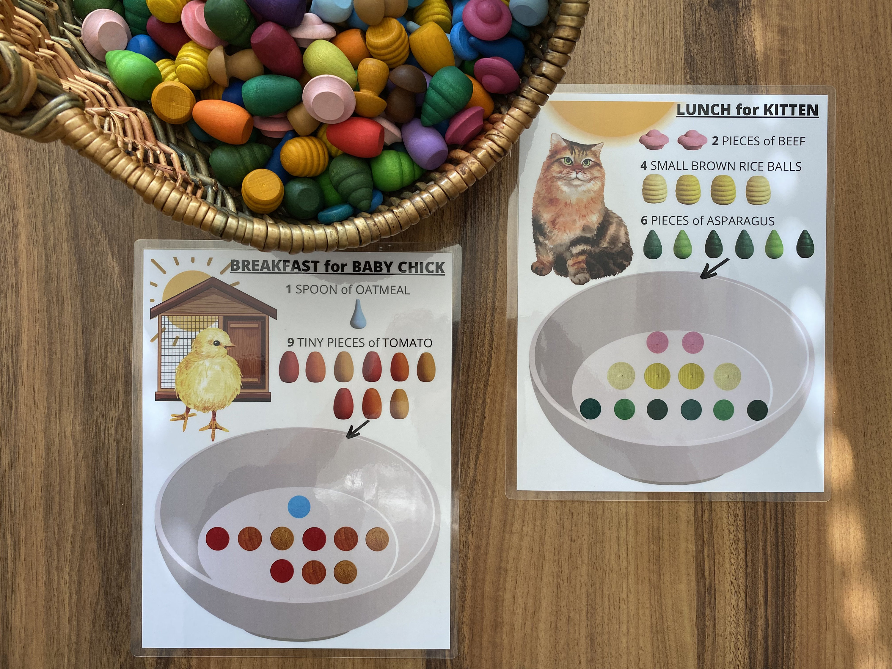 Feeding Household Pets: Loose Parts Play Templates, Pattern Cards for ...