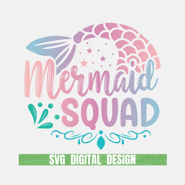 Mermaid Squad - Etsy
