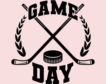 Hockey Game Day Svg - Etsy