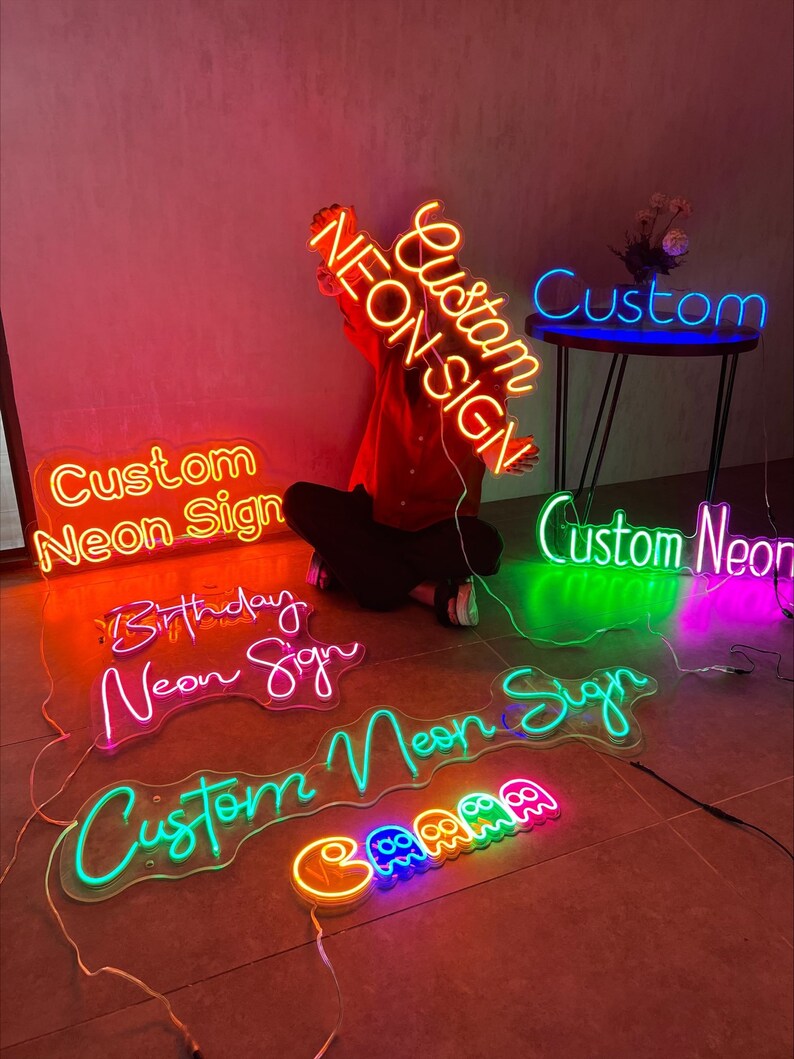Custom Neon Sign Neon Sign Aesthetic Custom Neon Signs - Etsy Finland