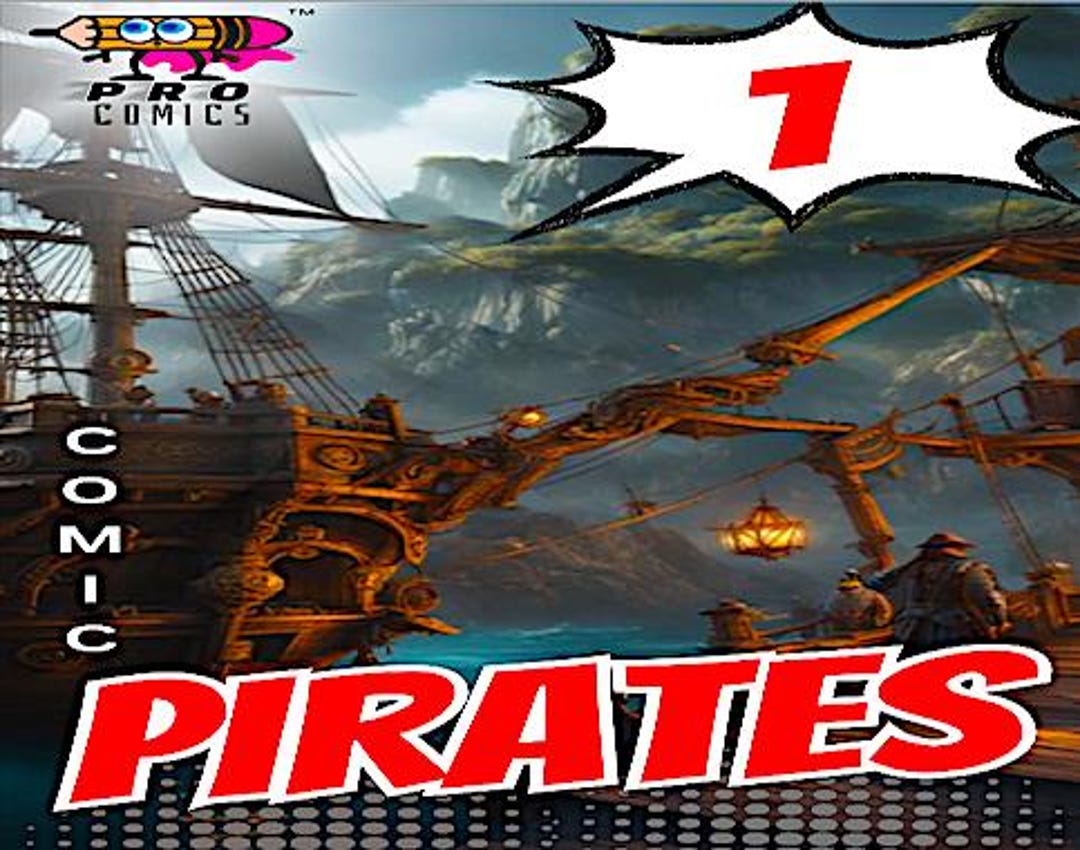 PIRATES-1 Comic, E-book (annotated and Illustrated) - Etsy