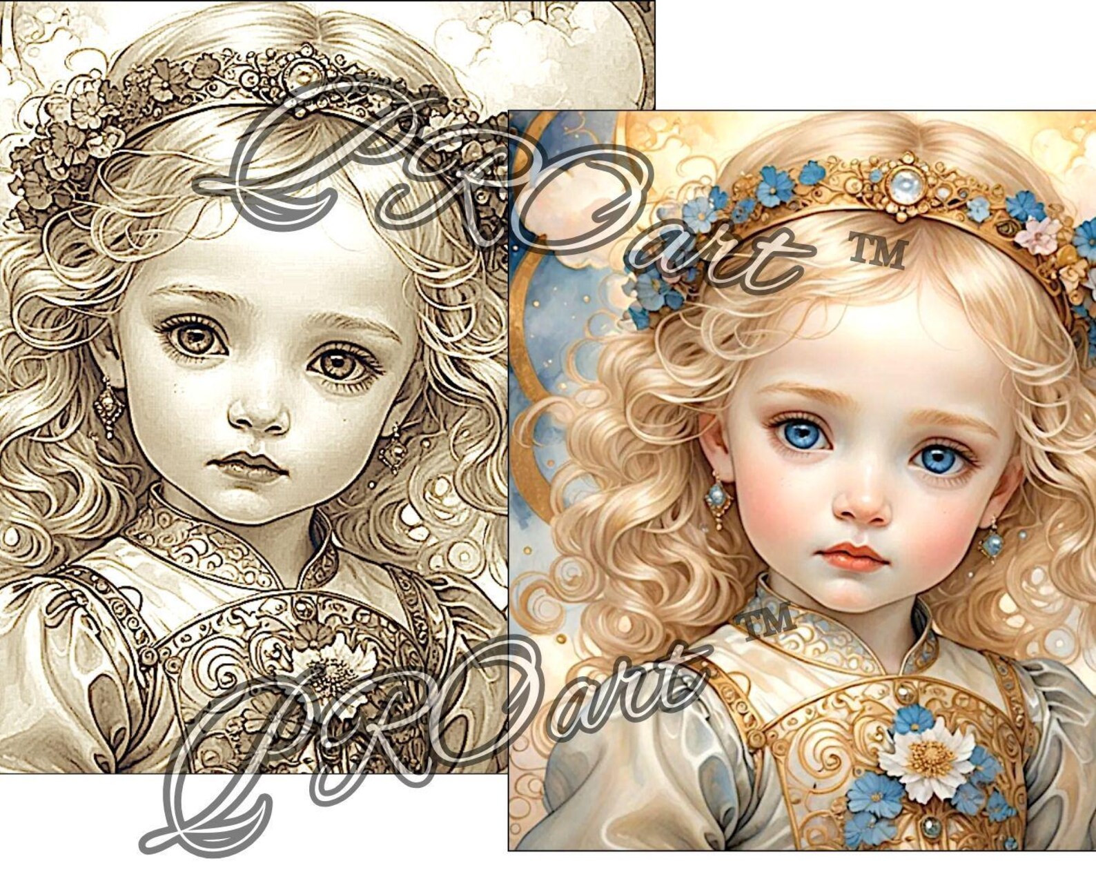 Isabella | Proart™ -coloring Pages Premium| Printable Adult /kids ...