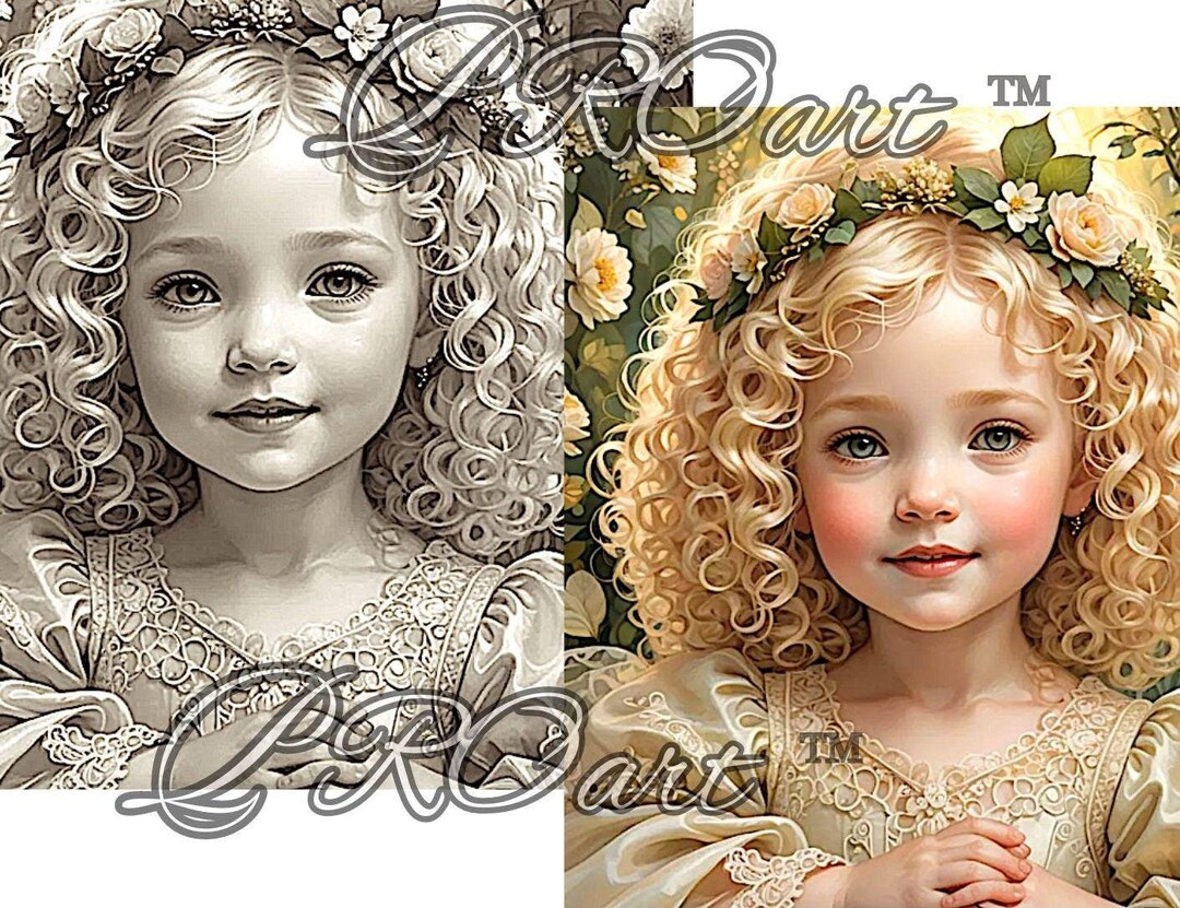 Monica | | Proart™- Coloring Pages Premium| Printable Adult /kids ...