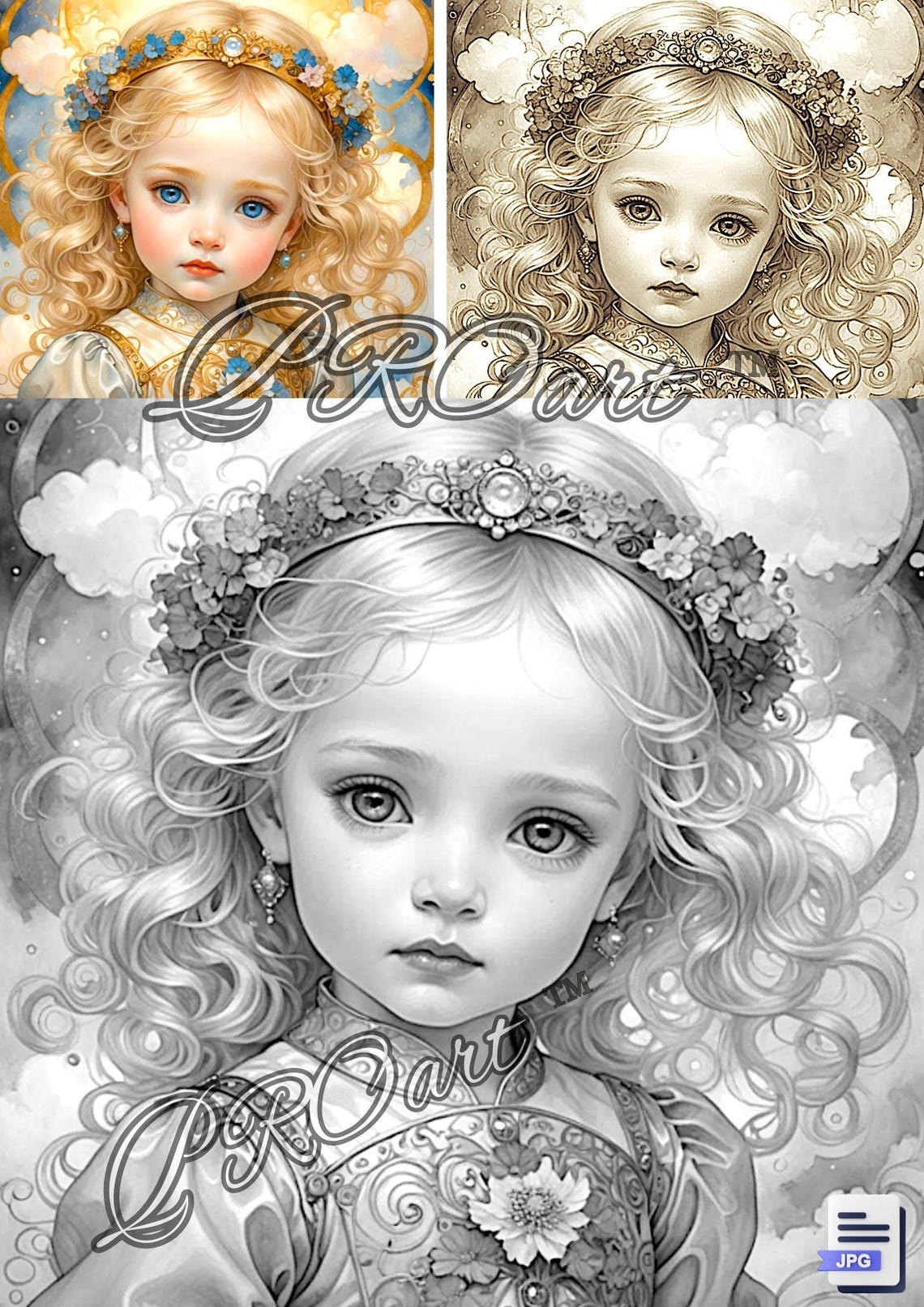 Isabella | Proart™ -coloring Pages Premium| Printable Adult /kids ...