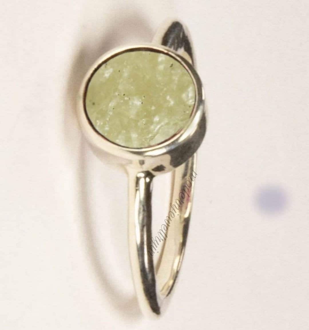 Libyan Desert Glass Ring: Authentic Silver Minimalist Jewelry - Etsy