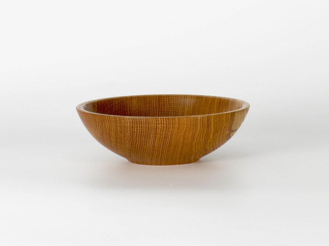6 11/16 Inch White Oak Wooden Bowl, Hand Turned, Hand Made Oak Bowl ...