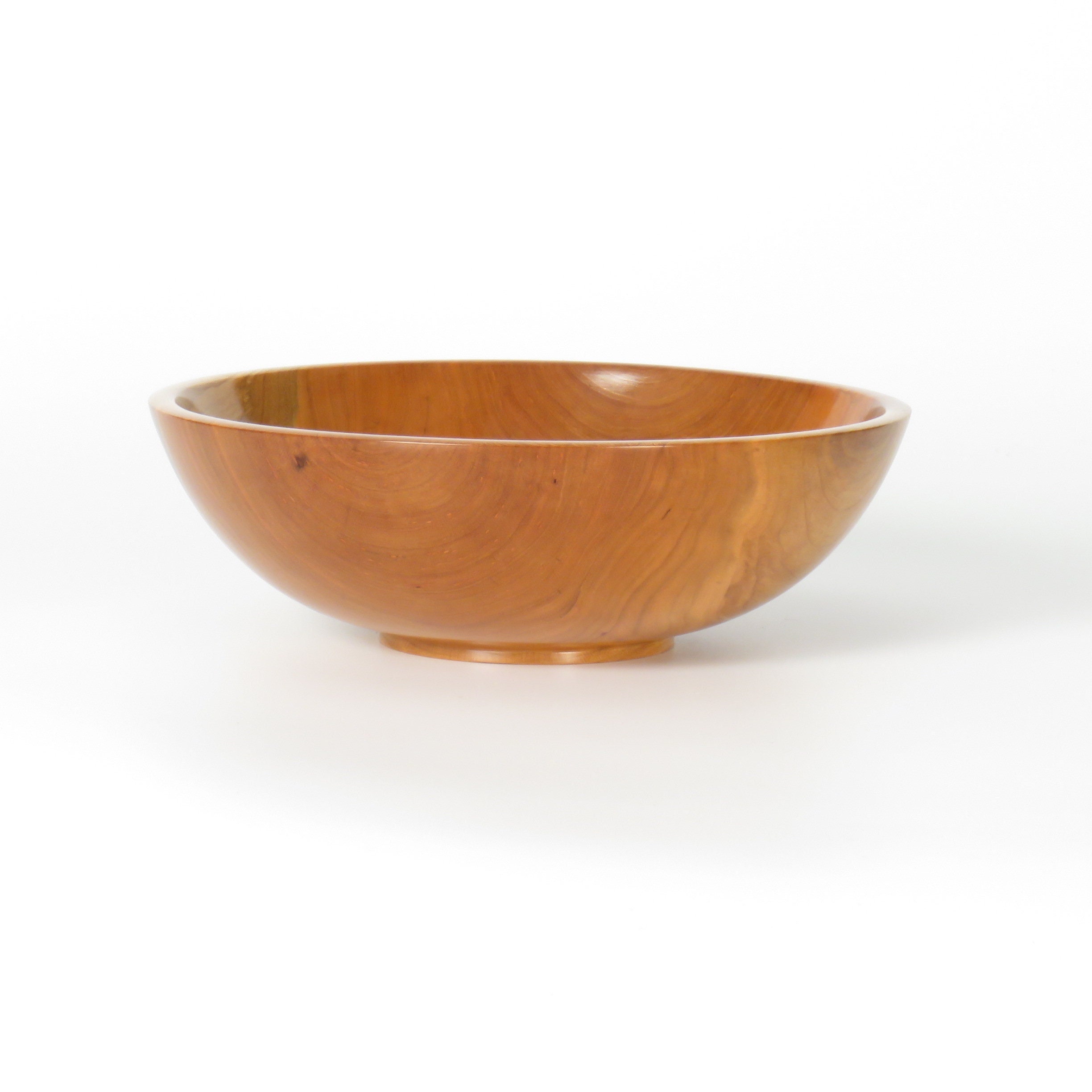 8 Inch Black Cherry Wooden Bowl, Hand Turned, Hand Made Cherry Bowl - Etsy