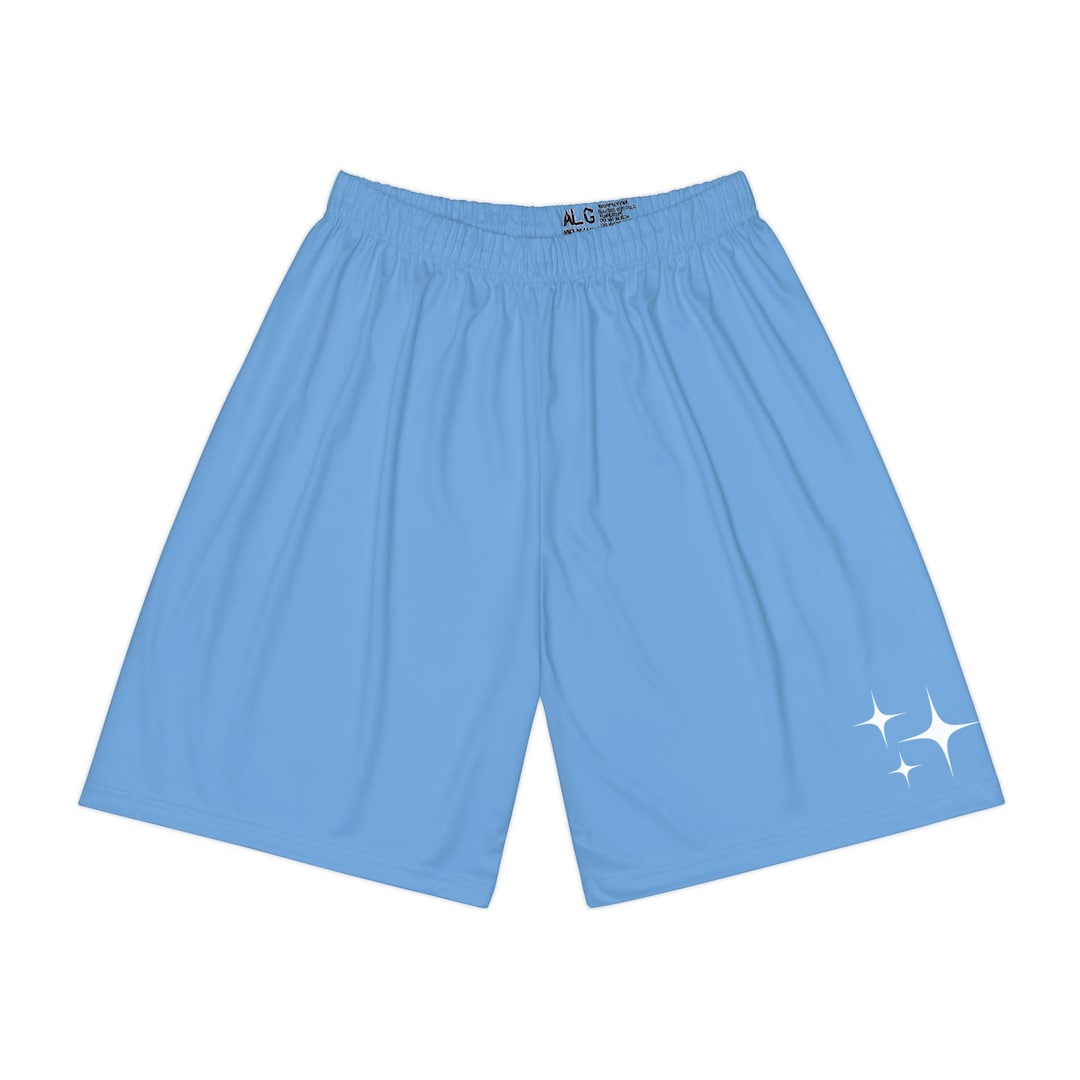 Light Blue Shorts Men's Baby Blue Basketball Shorts Baggy Carolina Blue ...