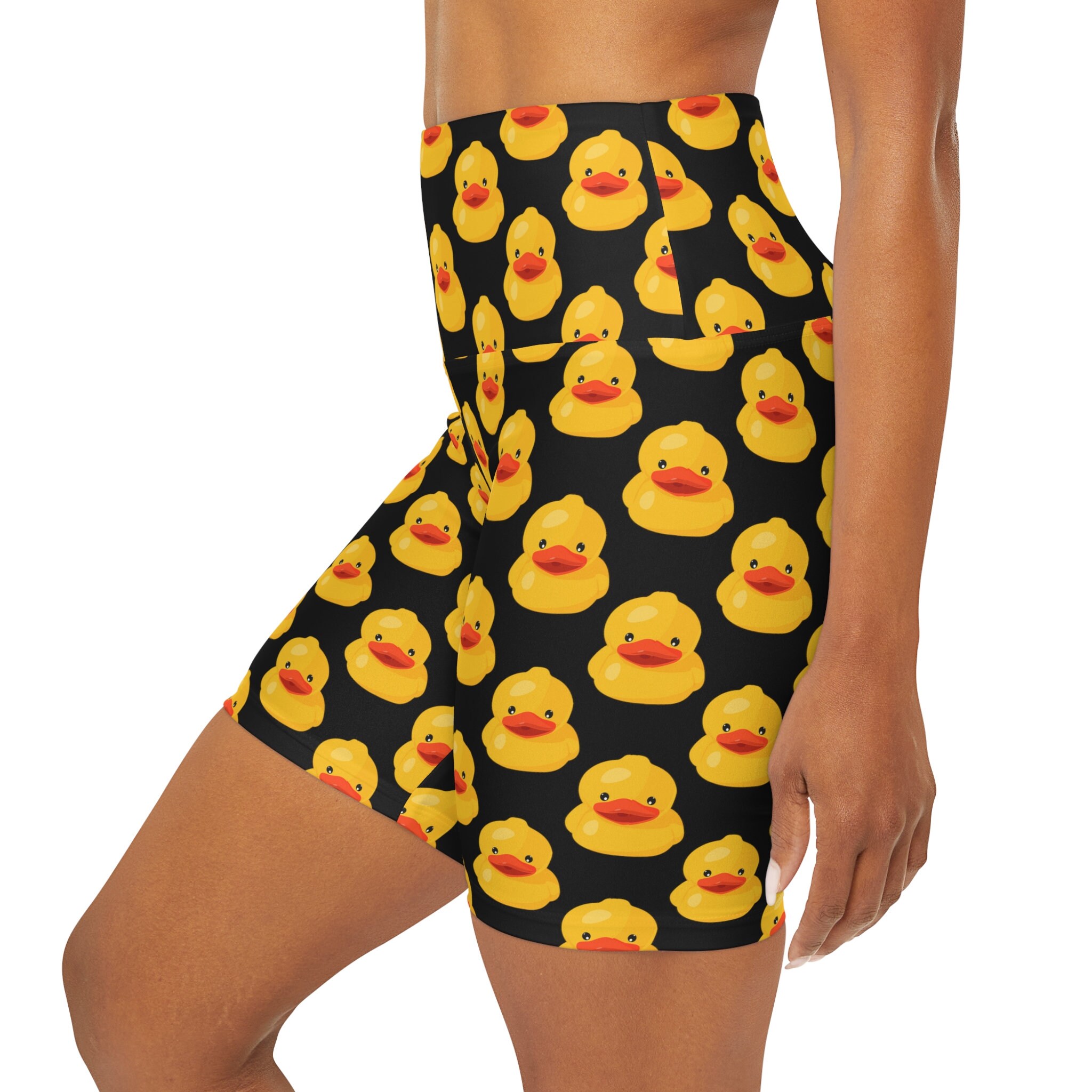 Duck Booty Shorts Yellow & Black Shorts Funny Cute Booty Shorts ...