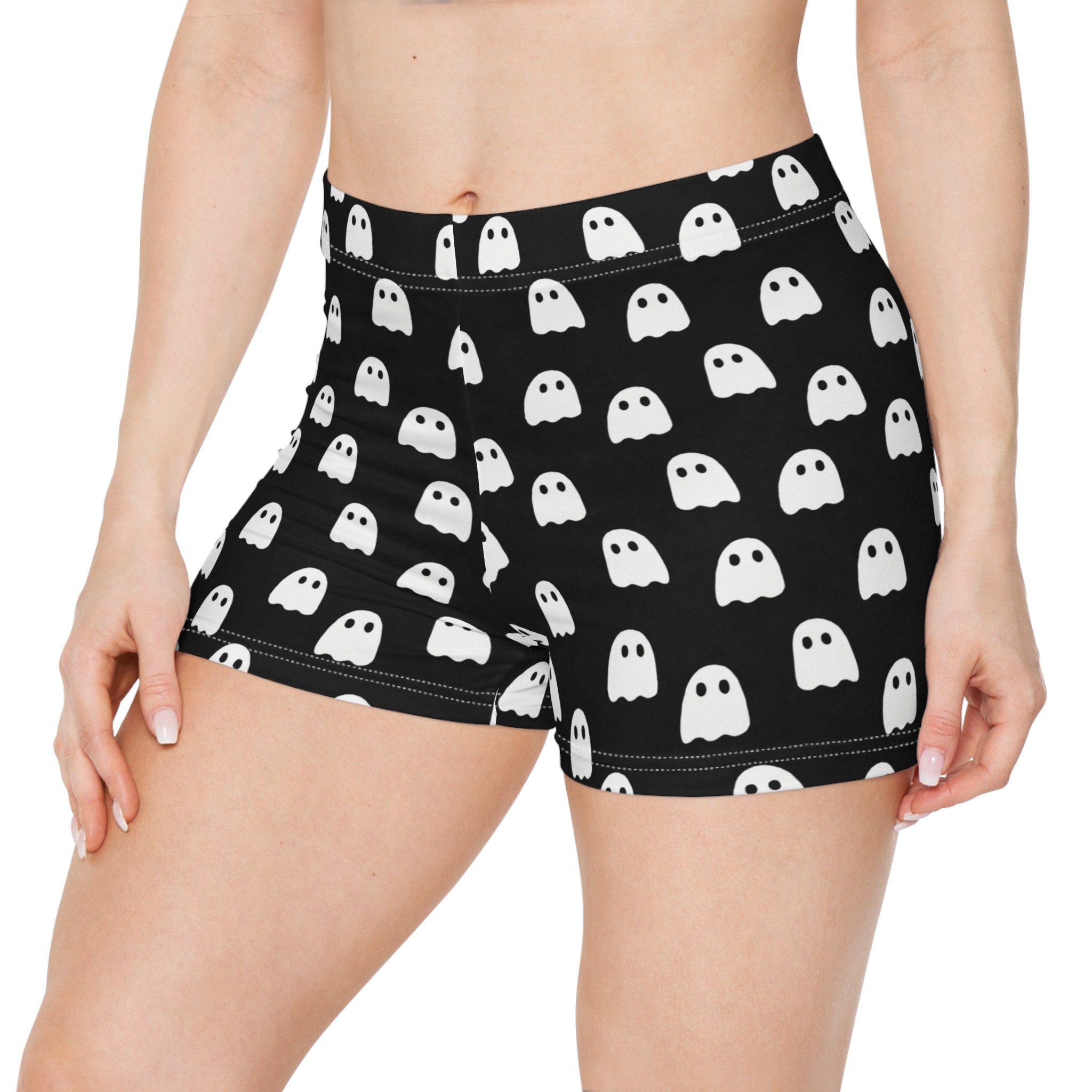 Ghost Booty Shorts Halloween Booty Shorts Ghost Fitness Shorts Ghost ...