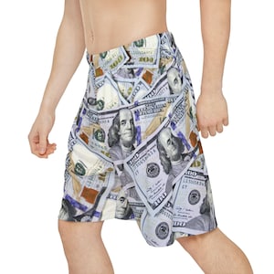 Money Shorts: Men's Hundred Dollar Bill Print - Novelty Clothing - Etsy