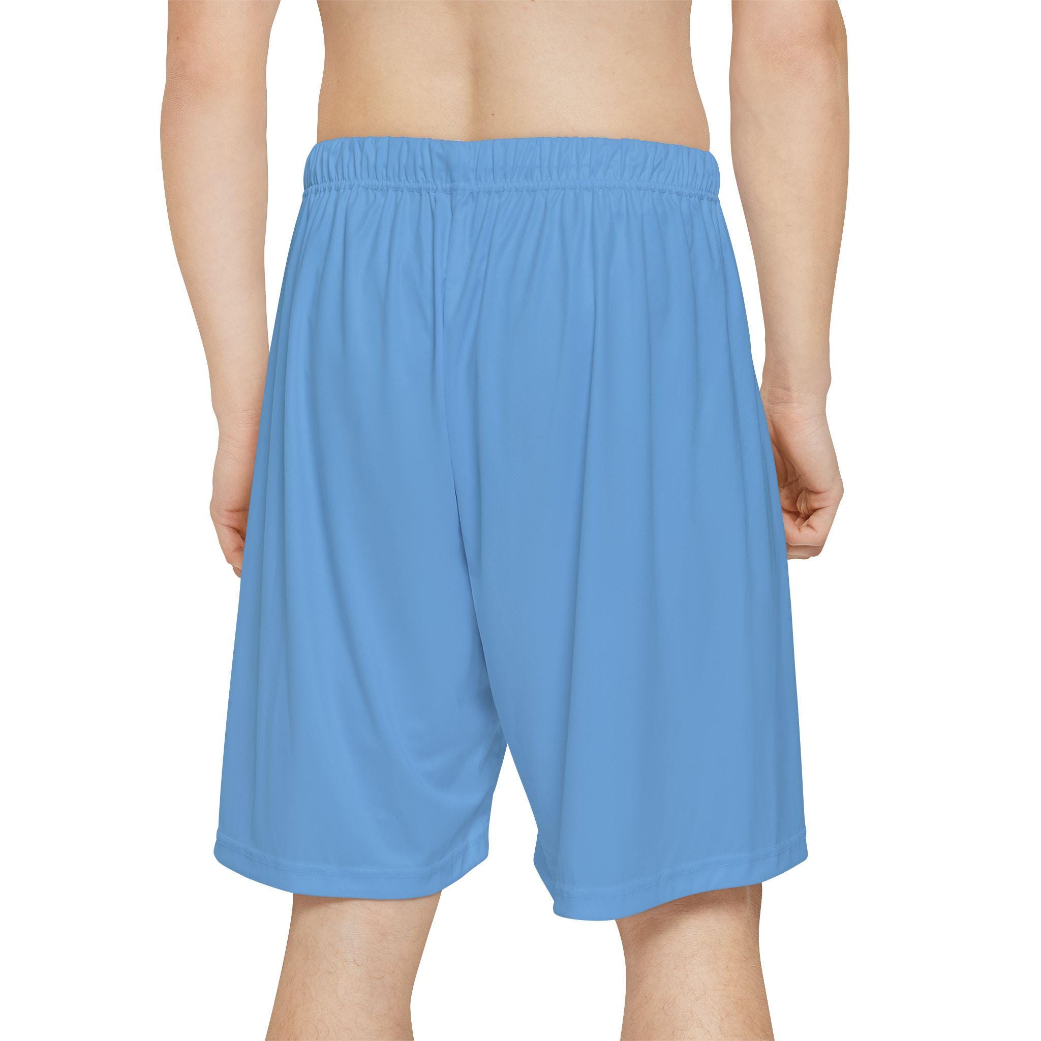 Light Blue Shorts Men's Baby Blue Basketball Shorts Baggy Carolina Blue ...