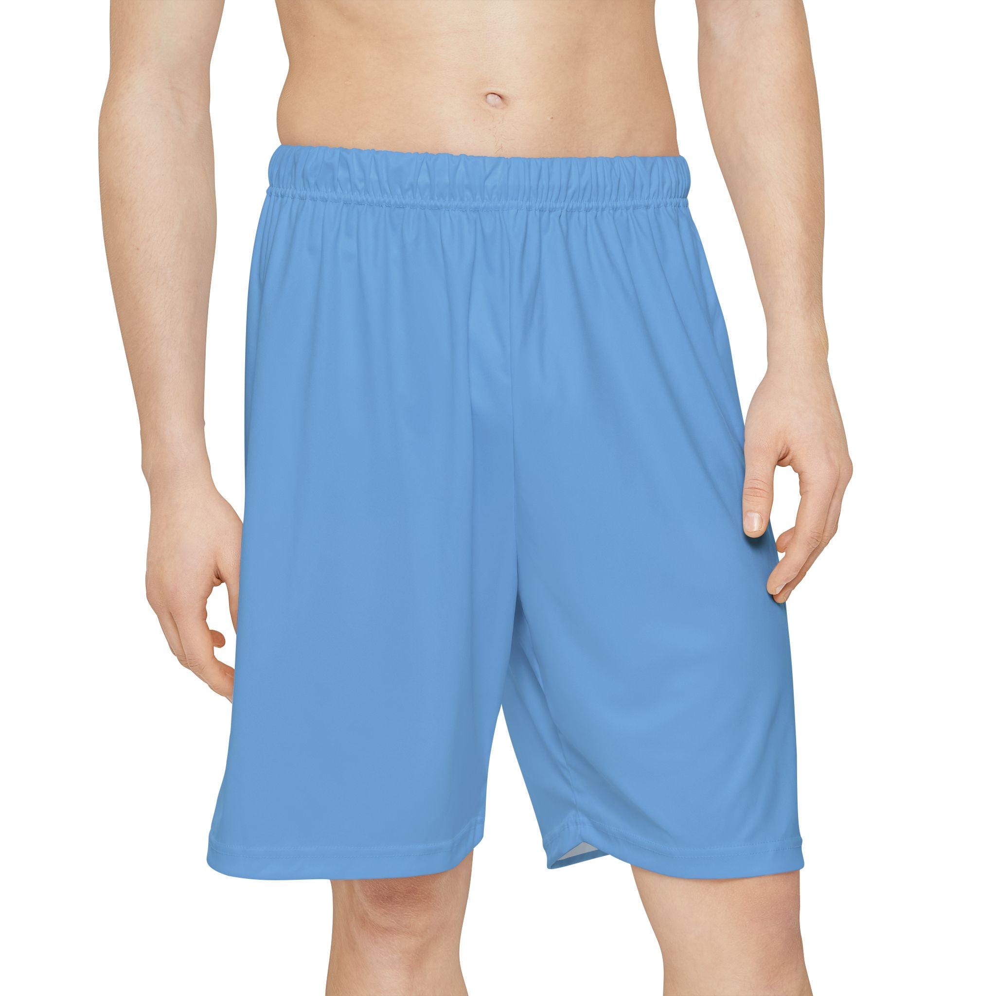 Light Blue Shorts Men's Baby Blue Basketball Shorts Baggy Carolina Blue ...