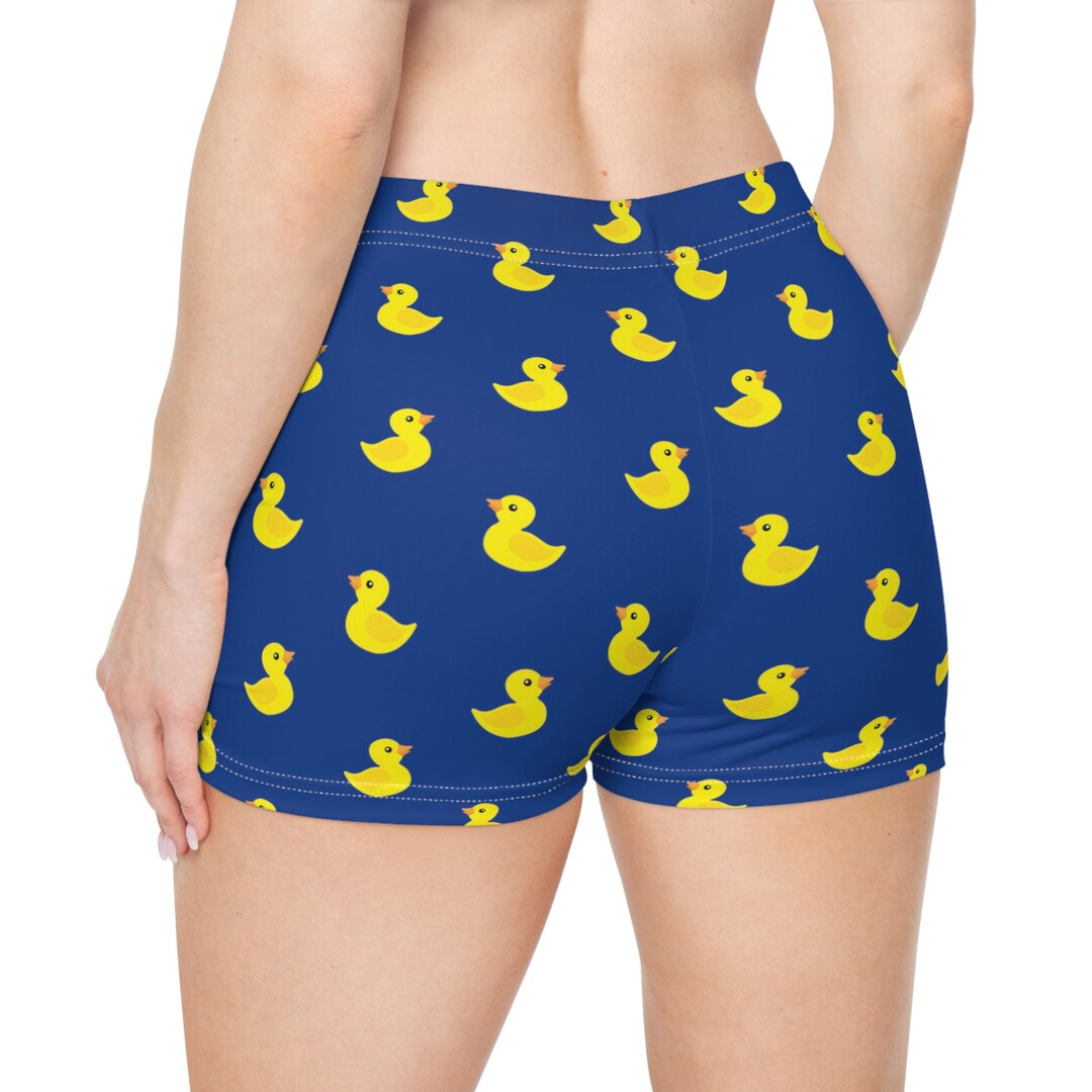 Duck Booty Shorts Cute Blue & Yellow Duck Matching Booty Shorts Duck ...