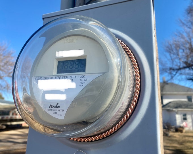 Custom Vintage GE Electric Meter Lamp on Oak Base - Etsy