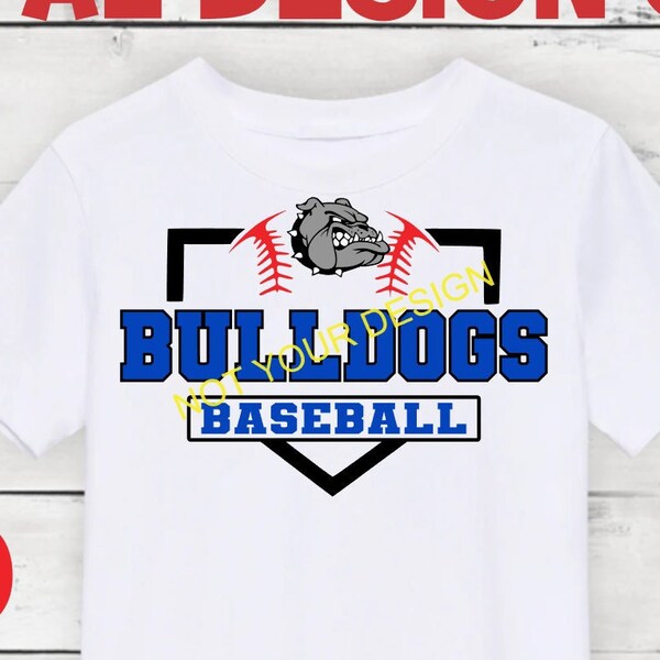 Bulldogs Baseball - Etsy