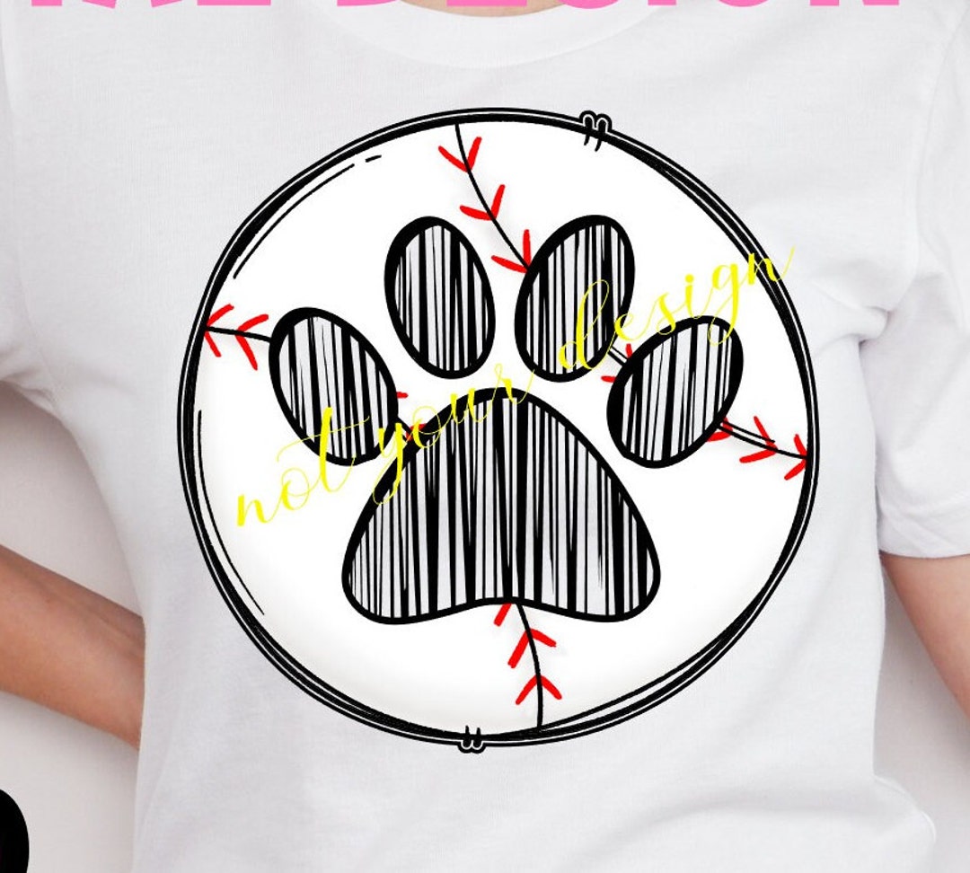 Baseball Paw Digital Design 300 DPI PNG - Etsy UK