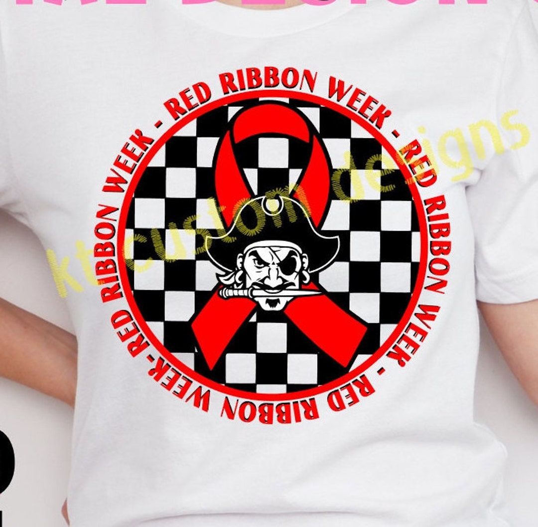 Pirates Red Ribbon Week Digital Design 300 DPI PNG - Etsy