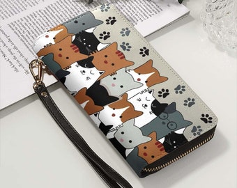 Cute Cat Wallet - Etsy