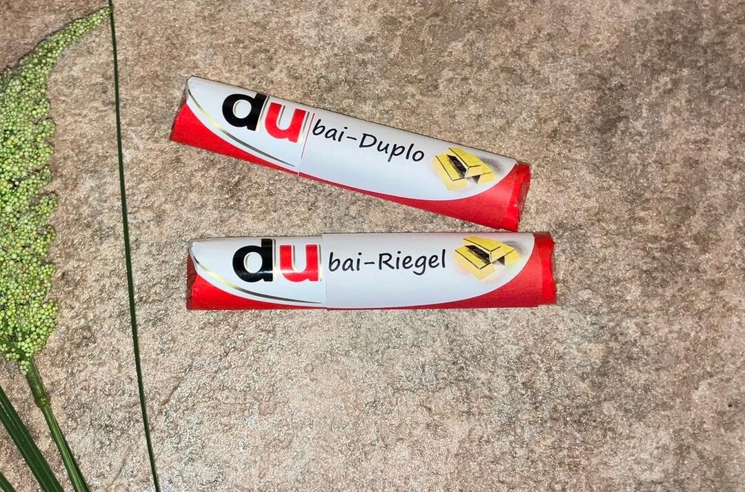 DUBAI Duplo Bar GOLD Edition 8 Duplo Labels De Luxe for Self-printing ...