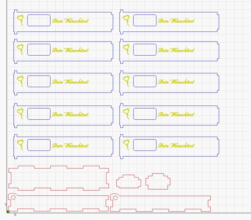 DUplo-Box Wunschtext Laser Cut Vorlage 10 x Deine Sprüche Holzstärke ...
