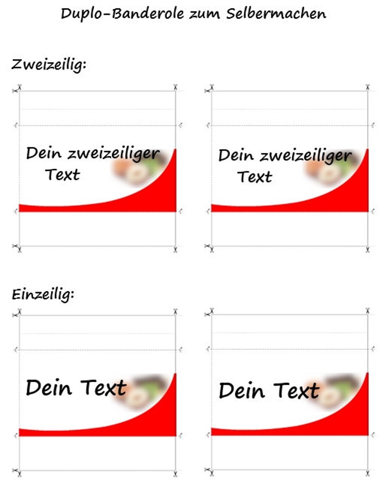 Duplo Banderole Template to Make Yourself Download Attention: Software ...