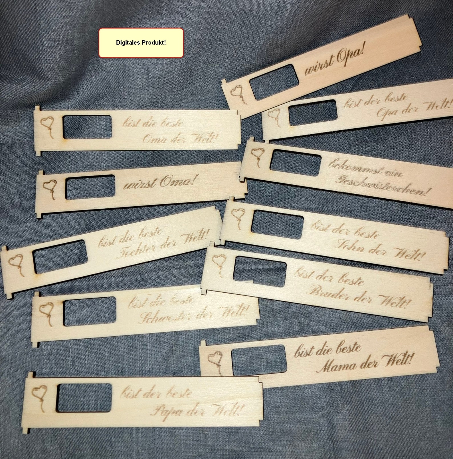 DU bist Duplo-Box 28 Laser Cut Vorlagen, Holzstärke mit 3mm und 4mm ...