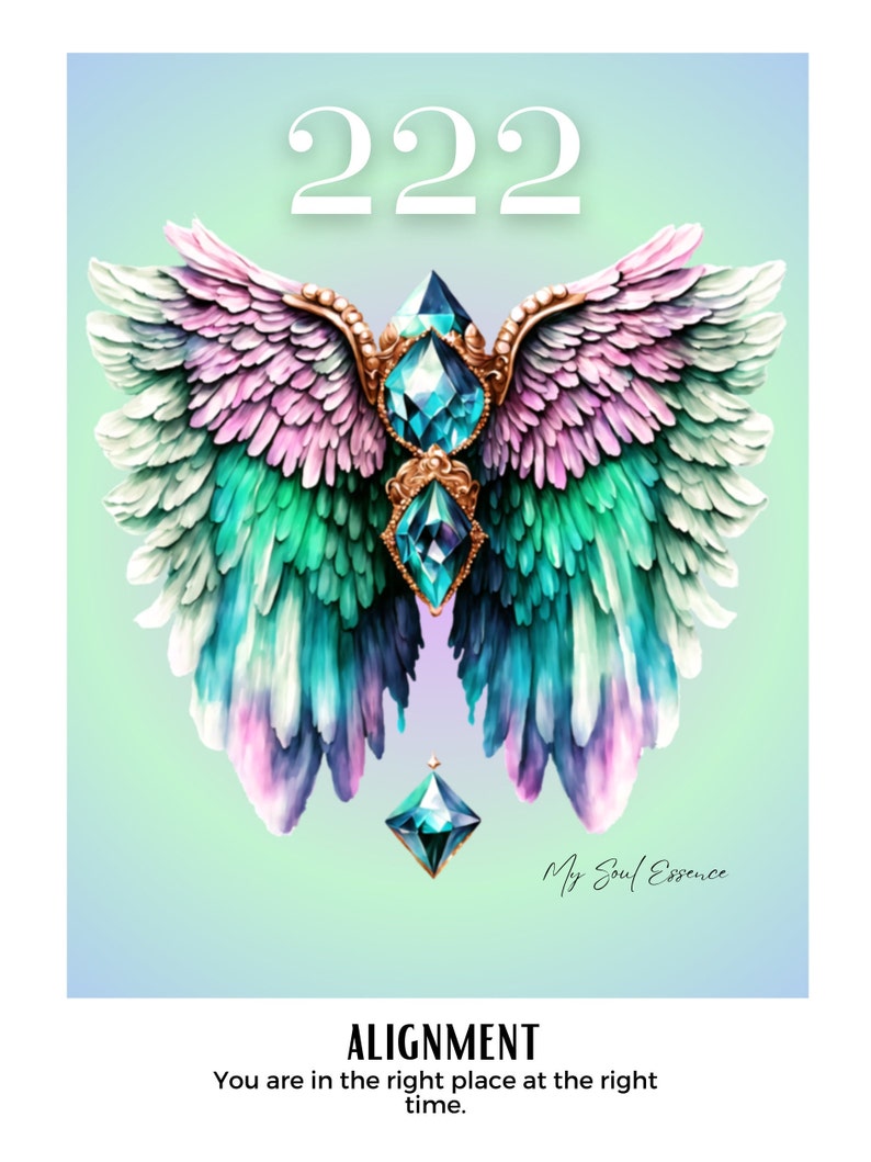 Angel Number 222 Alignment Digital Print - Etsy