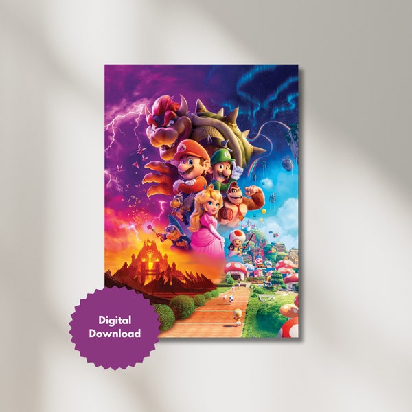 Super Mario Poster - Etsy