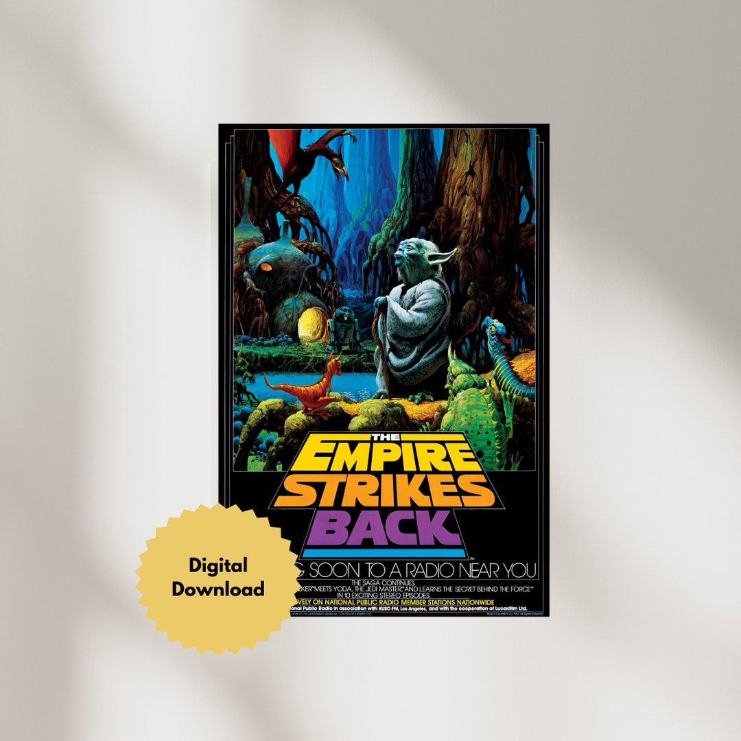 Star Wars Empire Strike's Back Poster Digital Download 300 DPI - Etsy