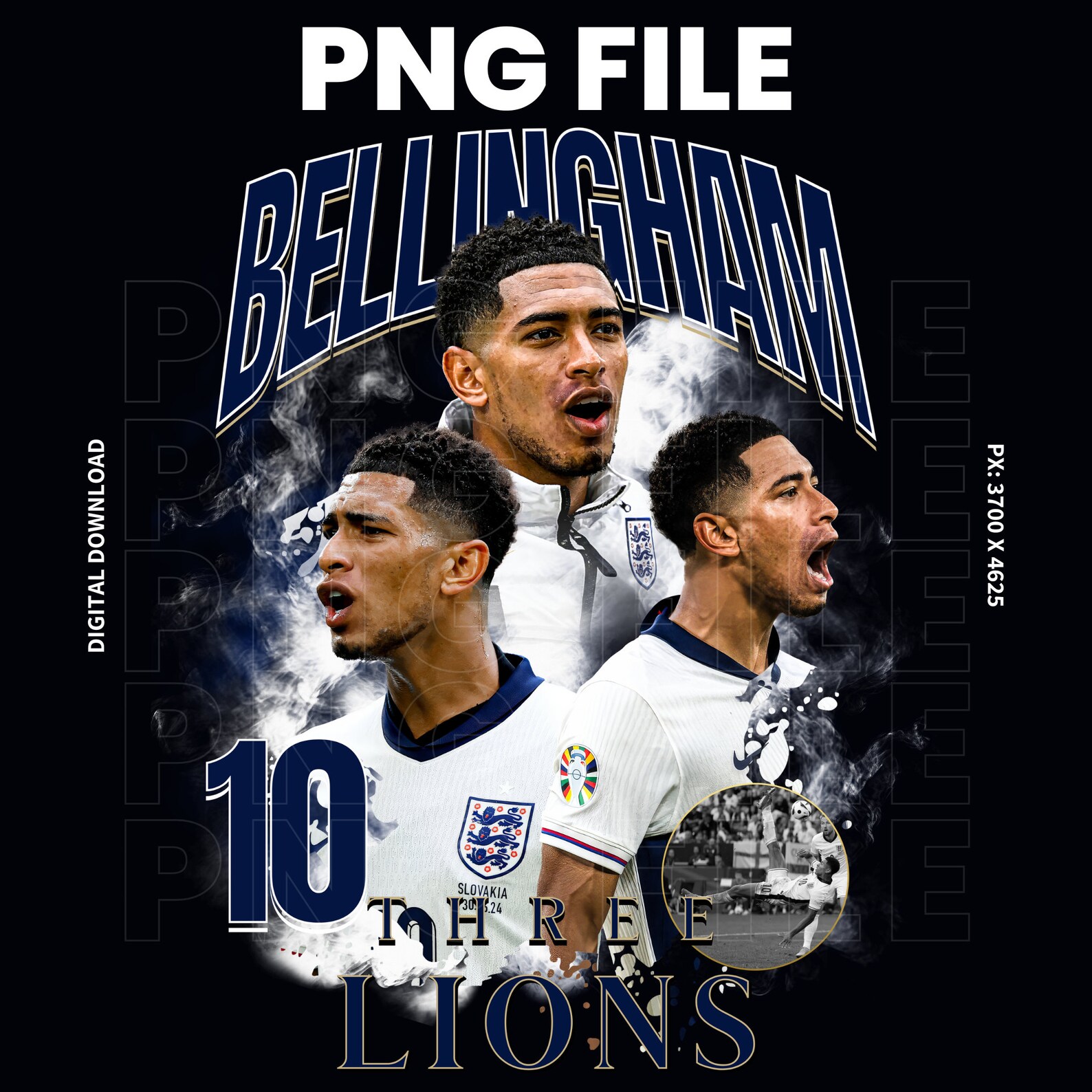 Bellingham Euro 2024 Design PNG, Tumbler Graphic File, Jude England Tee ...