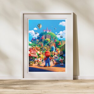 Super Mario Bros Poster - Digital Poster Download A3 & A4 Sizes 300 DPI ...