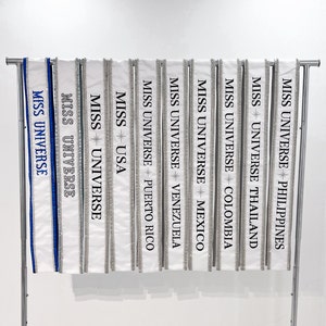Miss Universe Winner Sash, Miss Universe Sash, Cubic Zirconia, Crystals ...